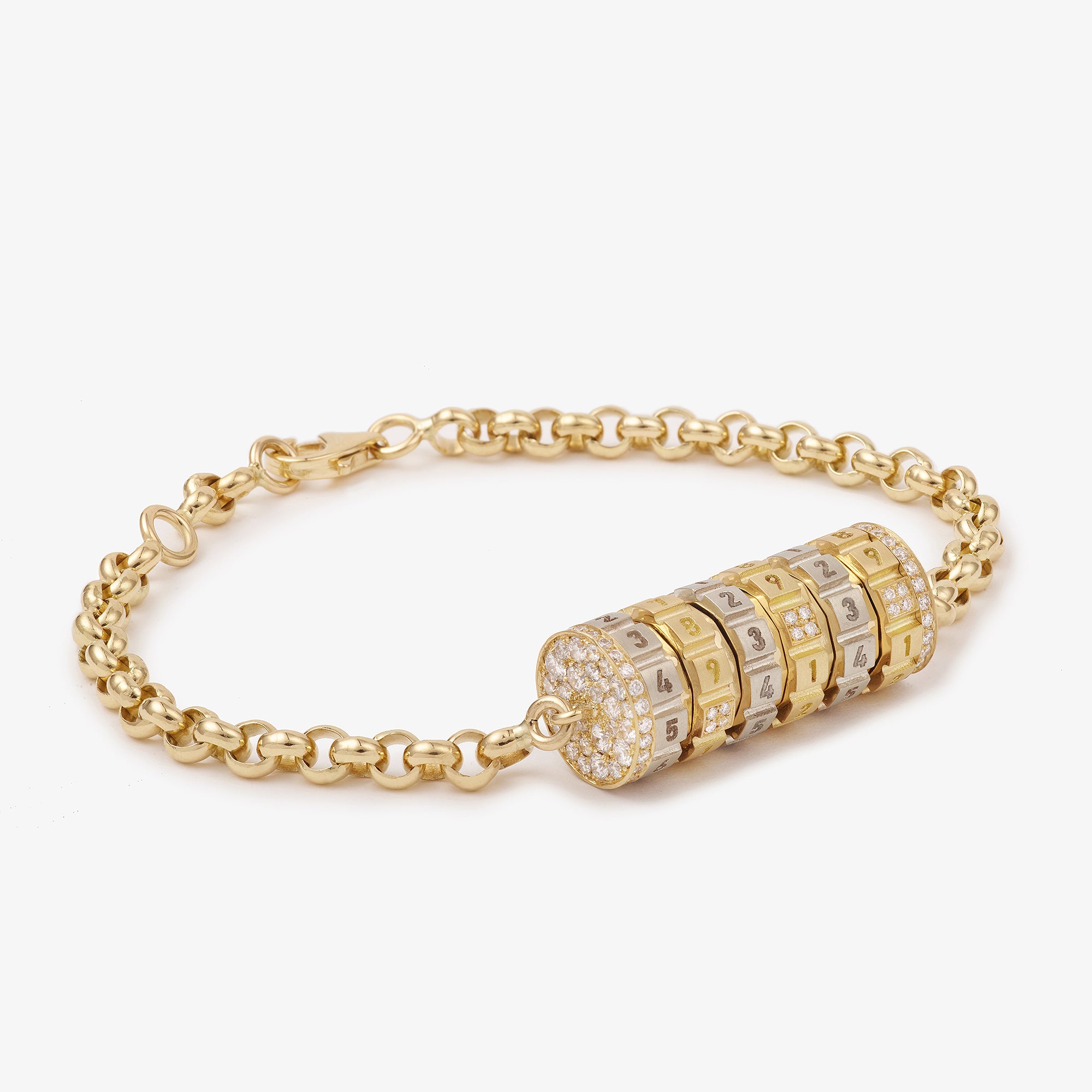 SECRET PAVÉ Bracelet: Ethical Talisman 18K Gold & Diamonds