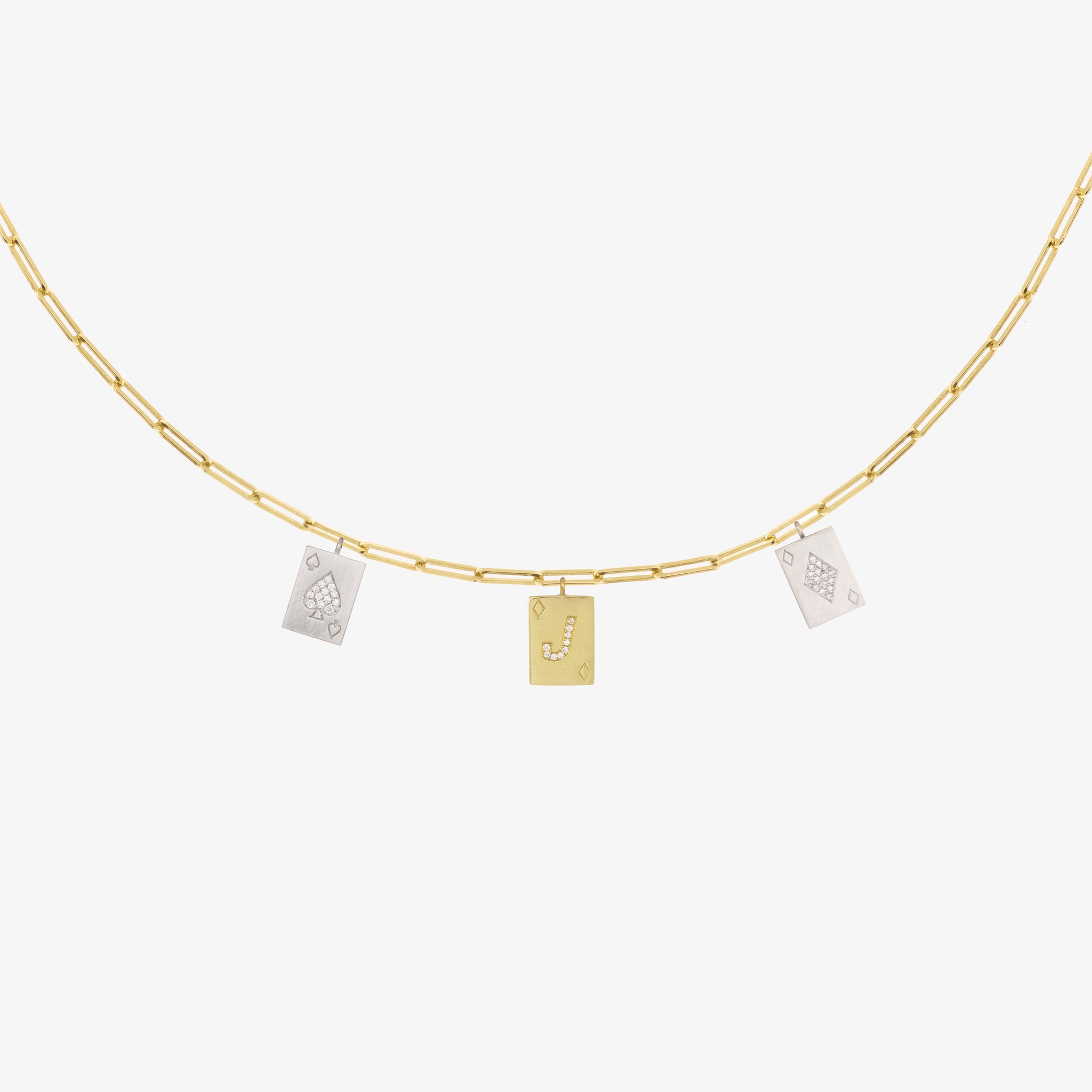 Customizable Necklace: 18K Gold & Lab Diamonds