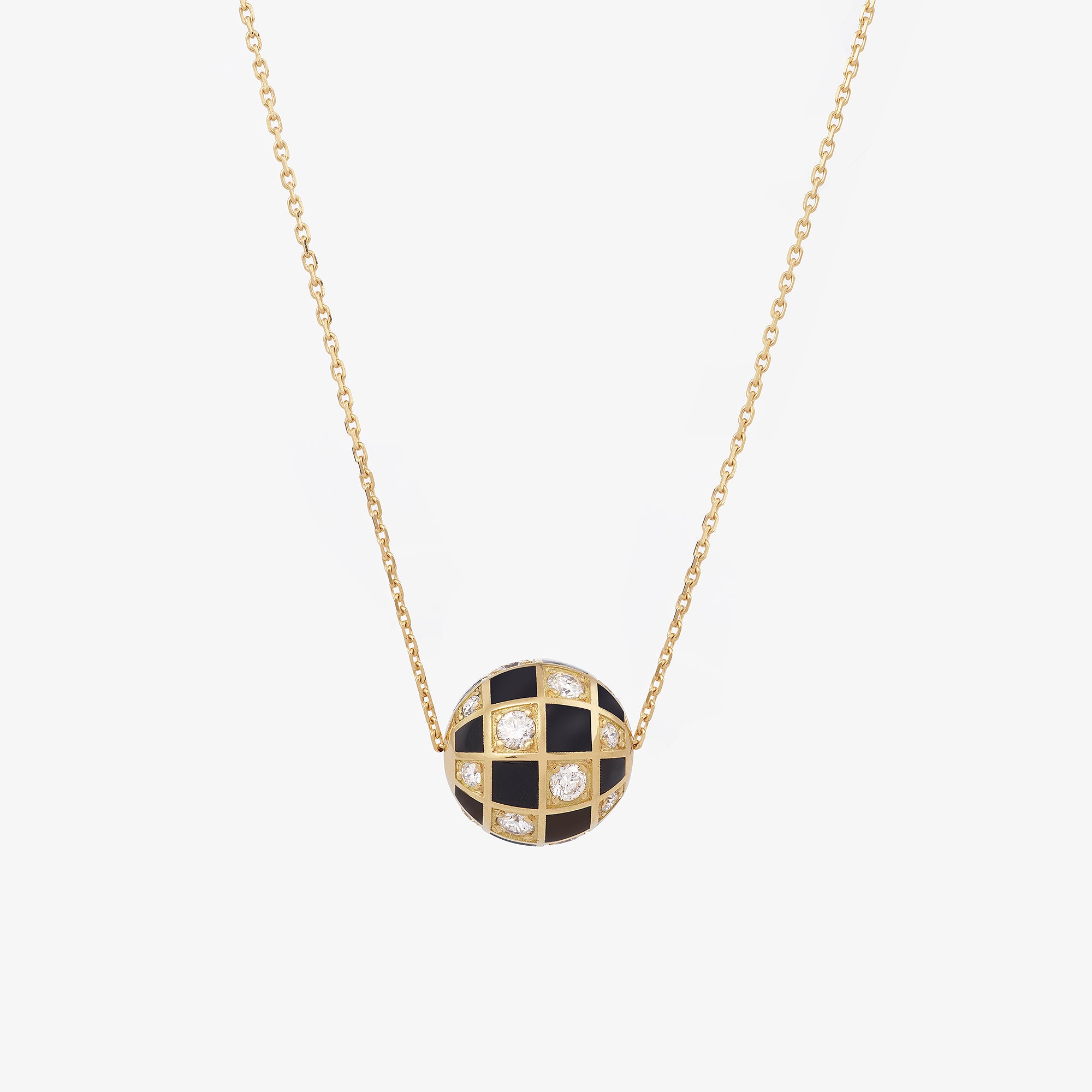 Collier Maxi Globe Or 18K et diamants de laboratoire